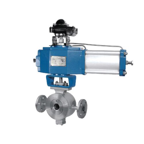 PT Mitra Wira Pratama | LINUO Series RVB 3-way Type Segment Ball Valve ...